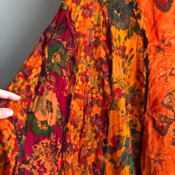 Hand Crafted | Pants & Jumpsuits | Indian Tie Dye Flower Patchwork ...